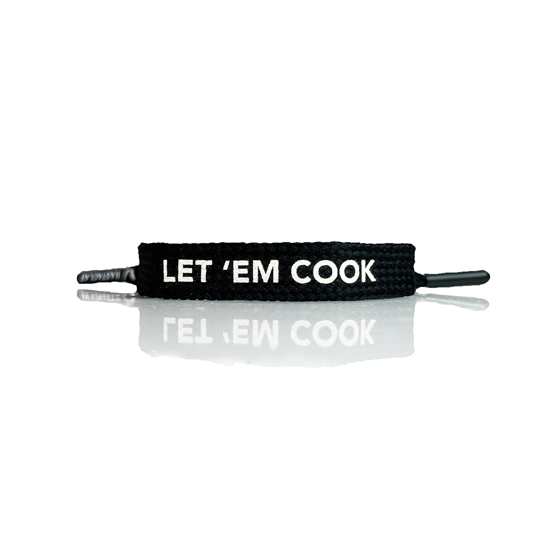 "Let 'Em Cook" Printed Single Lace Bracelet | Rastaclat