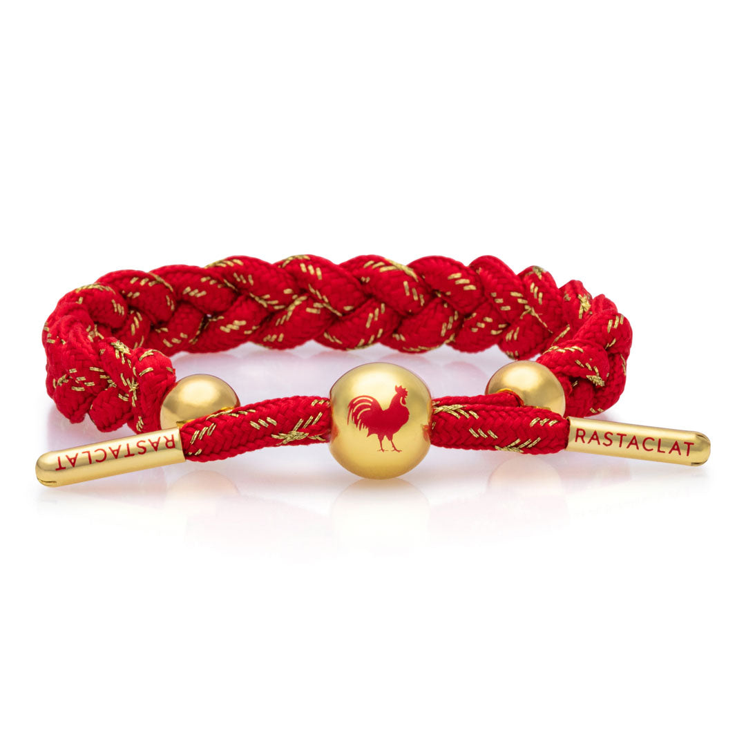 "Rooster" Lunar New Year Braided Bracelet | Rastaclat