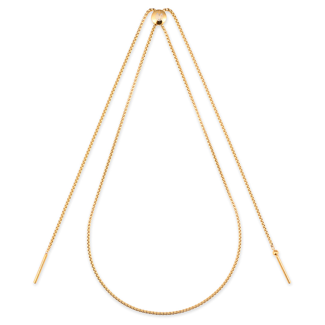 Customizable Gold Box Chain Necklace | System Jewelry | Rastaclat